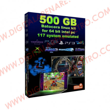 Batocera 35 500 GB Emulator games for PC 64 bit with roms
