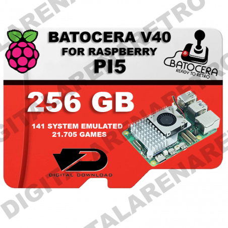 Batocera V40 256GB Image for PI5